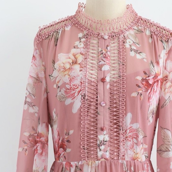 Chicwish | Dresses | Chicwish Floral Dress | Poshmark